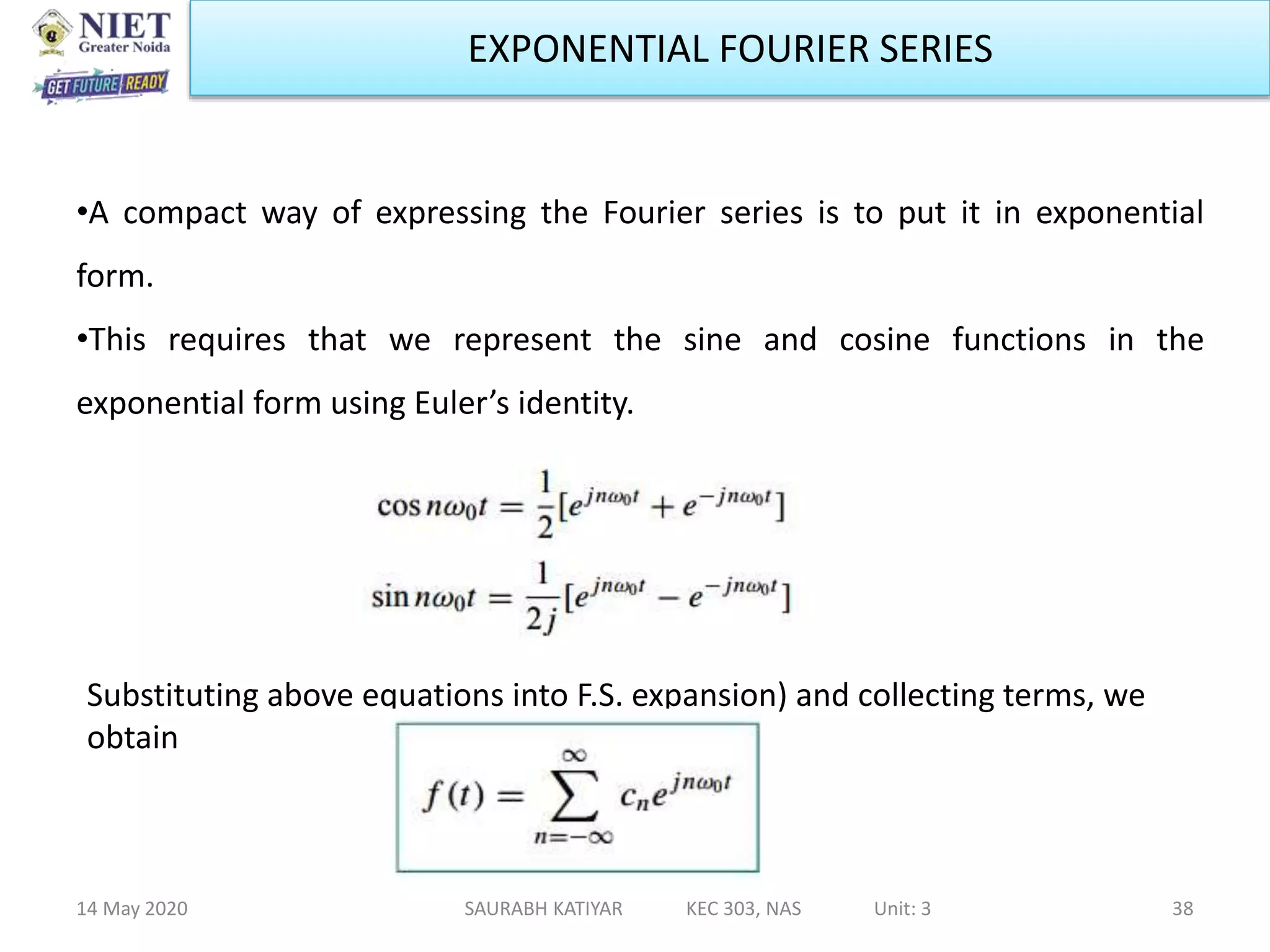 Network analysis & synthesis Fourier Series | PPTX