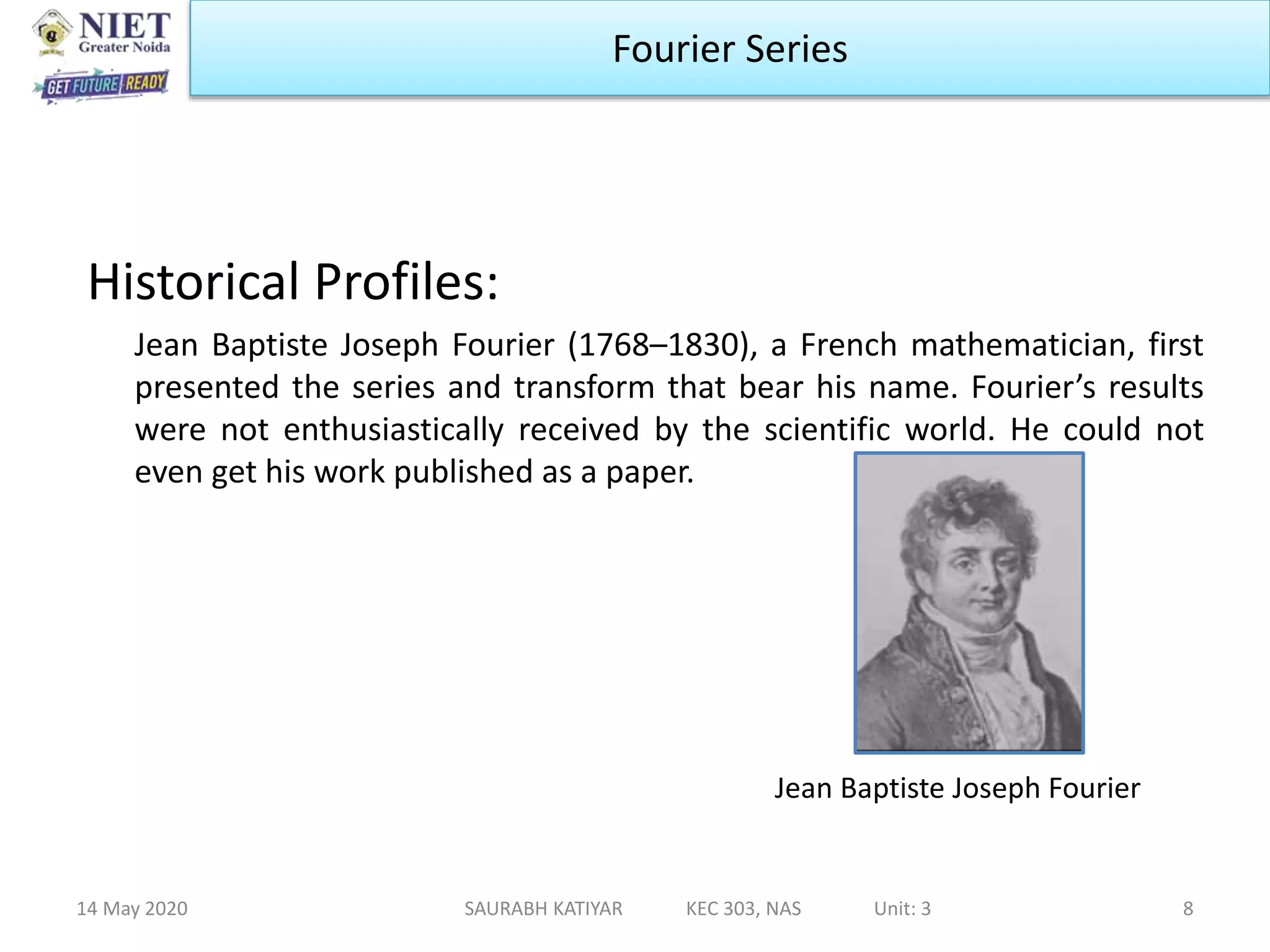 Network analysis & synthesis Fourier Series | PPTX