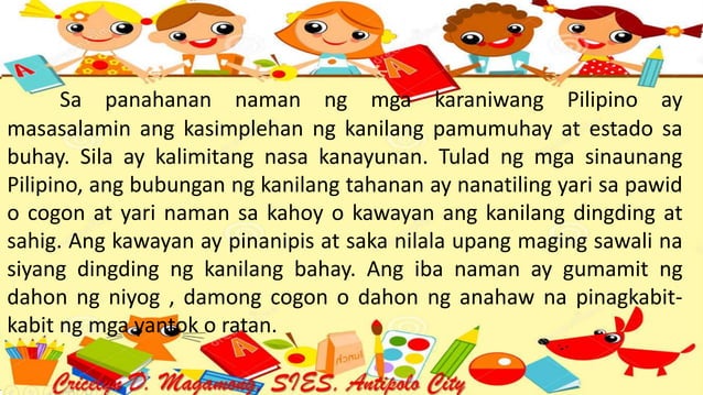 Nasusuri ang pagbabago sa panahanan ng mga Pilipino sa panahon ng Espanyol.pptx