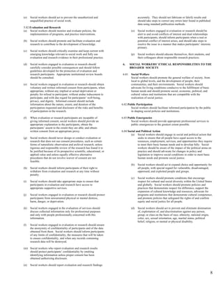Nasw Code Of Ethics | PDF