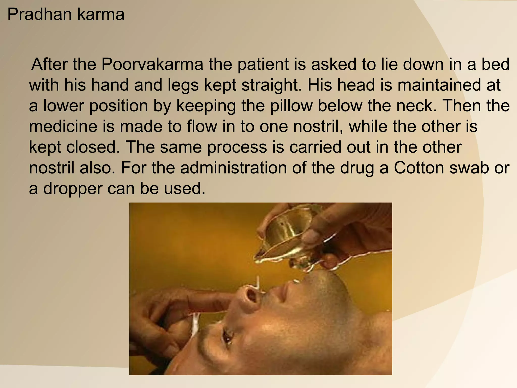 Ayurvedic Procedures - Nasya | PPT