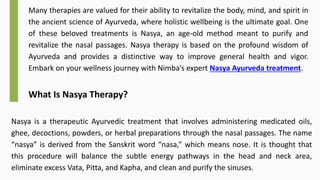 Nasya Therapy What Is It, Types And Benefits Of This Ancient Ayurvedic ...