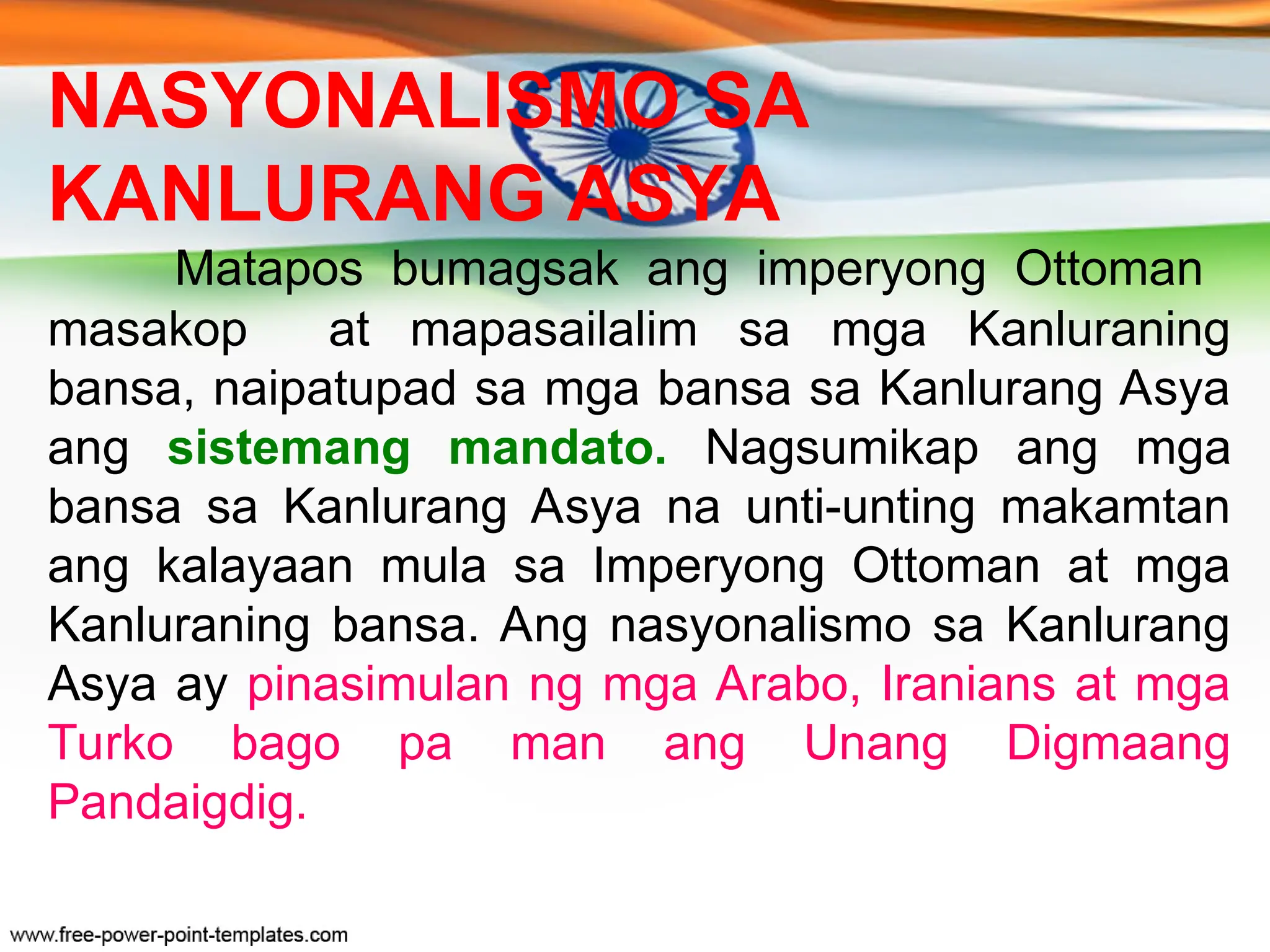 NASYONALISMO Araling Panlipunan Grade 7- | PPT