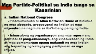 Nasyonalismo at paglaya ng india | PPTX