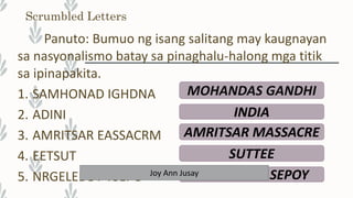 Nasyonalismo sa Timog Asya | PPTX