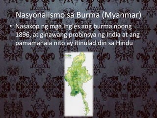 Nasyonalismo sa timog silangang asya | PPTX