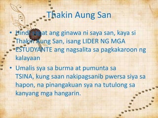 Nasyonalismo sa timog silangang asya | PPTX