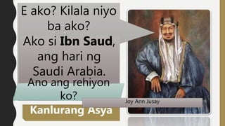 Mga Nasyonalista sa Timog at Kanlurang Asya | PPT