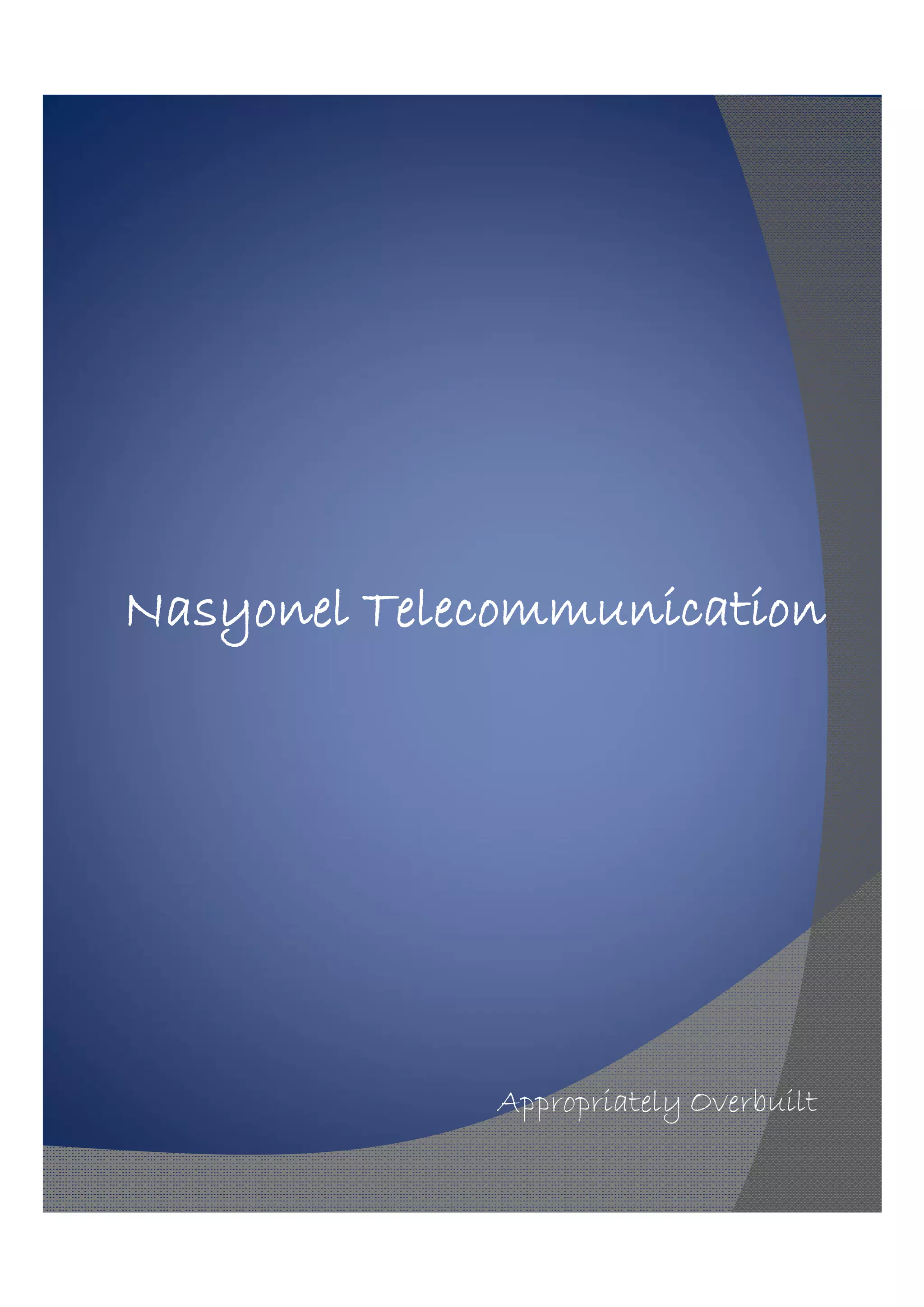 Nasyonel Telecommunication Company Profile | PDF
