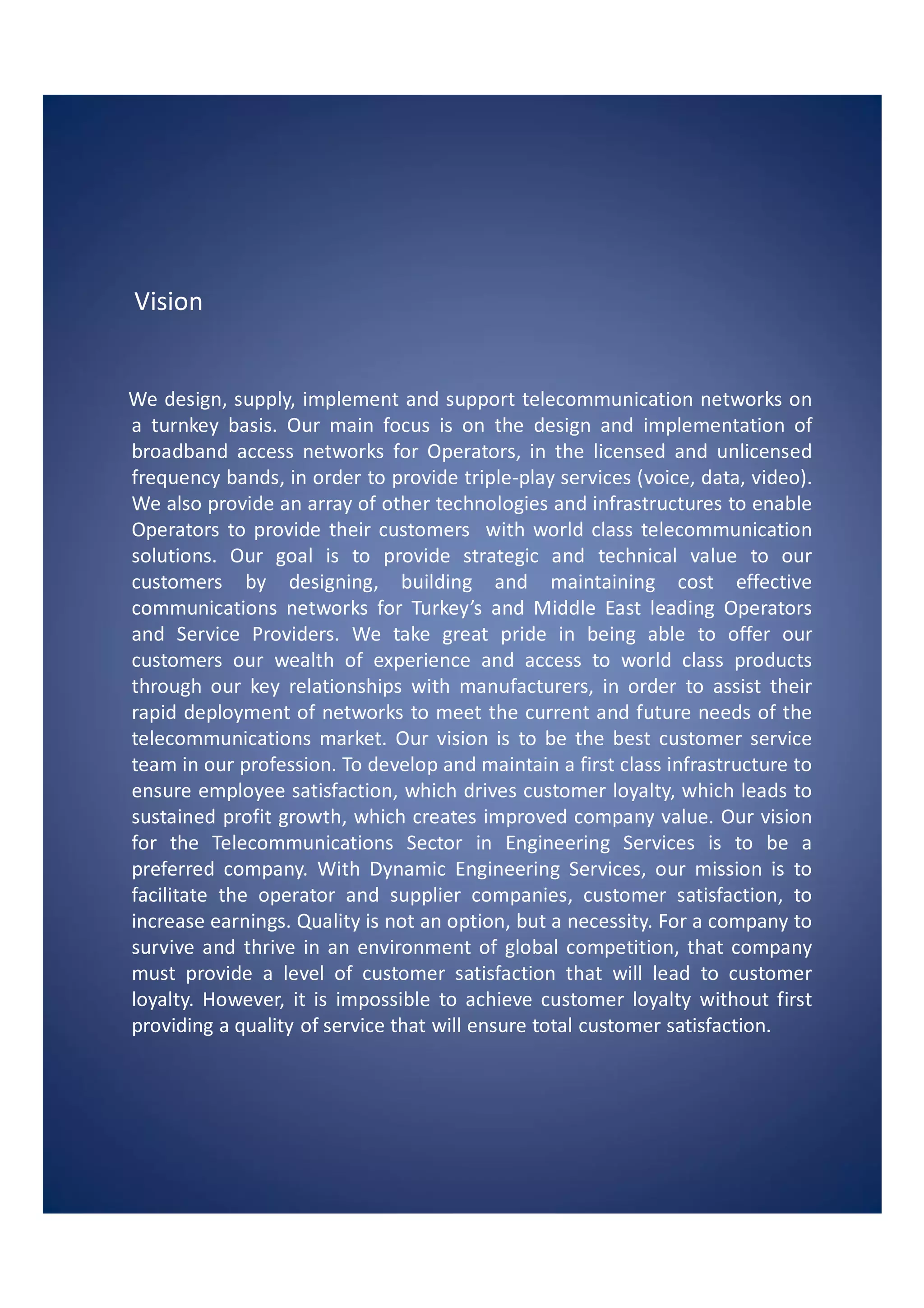 Nasyonel Telecommunication Company Profile | PDF