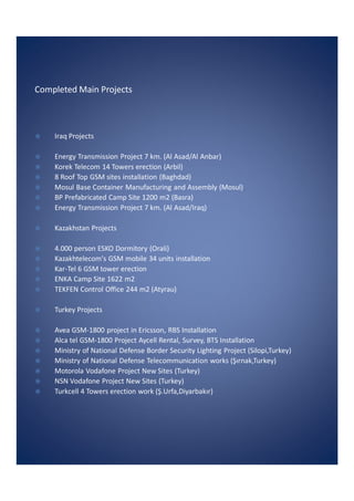 Nasyonel Telecommunication Company Profile | PDF