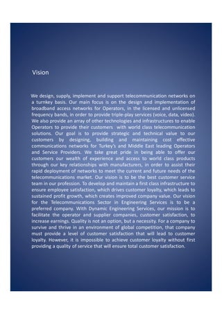 Nasyonel Telecommunication Company Profile | PDF