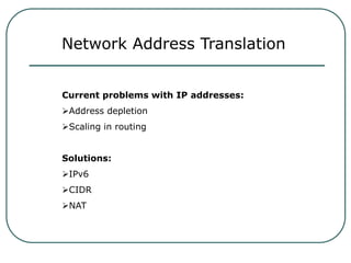 NAT.ppt | Computer Networking | Computing