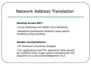Presentation on NAT (Network Address Translation) | PPT