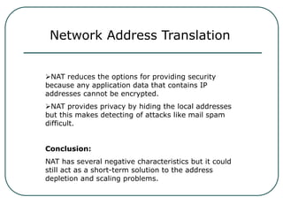 Presentation on NAT (Network Address Translation) | PPT