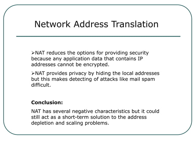 Presentation on NAT (Network Address Translation) | PPT
