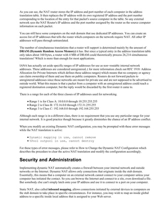 Nat cisco | PDF