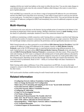 Nat cisco | PDF