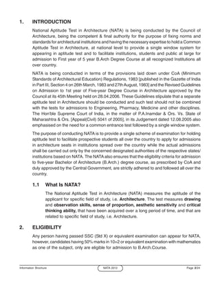 Nata 2012: application broshure | PDF