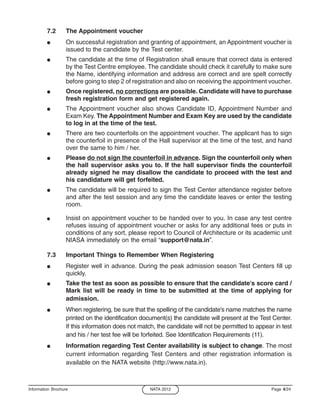 Nata 2012: application broshure | PDF