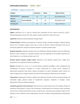 Nata 2017 Brochure | PDF