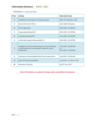 Nata 2017 Brochure | PDF