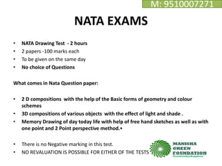 MANISHA DESIGN | NATA COACHING CLASS IN BARODA | PPTX