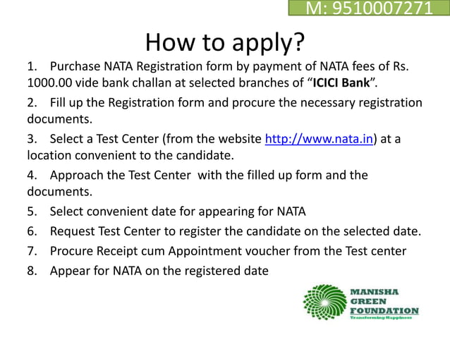 MANISHA DESIGN | NATA COACHING CLASS IN BARODA | PPT