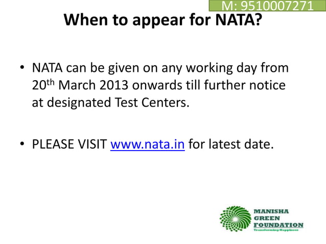 MANISHA DESIGN | NATA COACHING CLASS IN BARODA | PPT