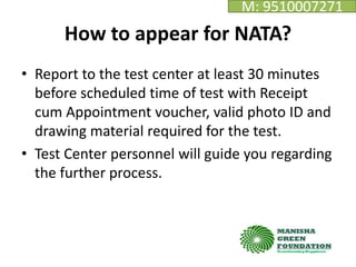 MANISHA DESIGN | NATA COACHING CLASS IN BARODA | PPTX