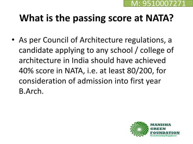 MANISHA DESIGN | NATA COACHING CLASS IN BARODA | PPTX