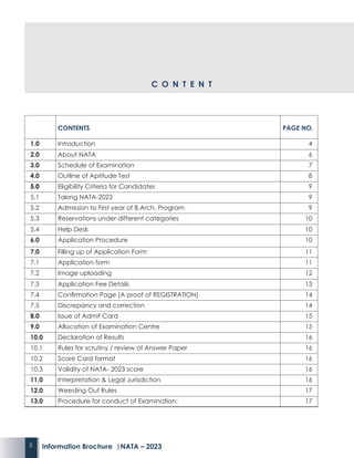NATA syllabus in Bangalore | PDF