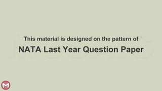 NATA EXAM PAPER | NATA EXAM QUESTION PAPER | PDF