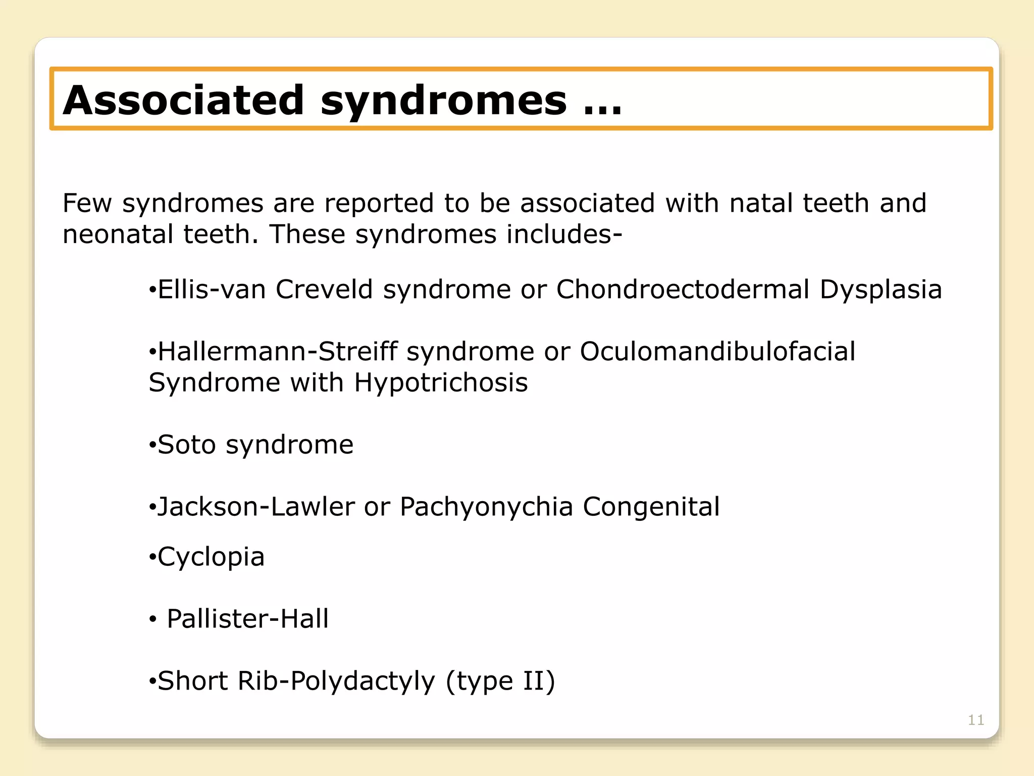 Natal and neonatal teeth | PPTX