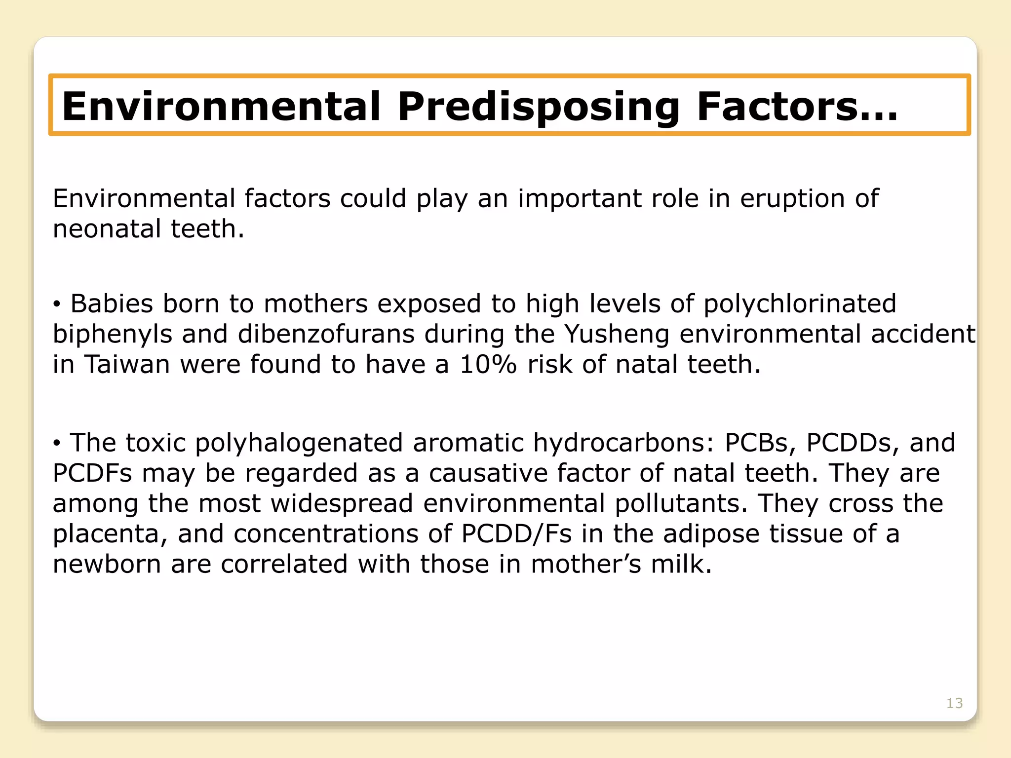 Natal and neonatal teeth | PPTX