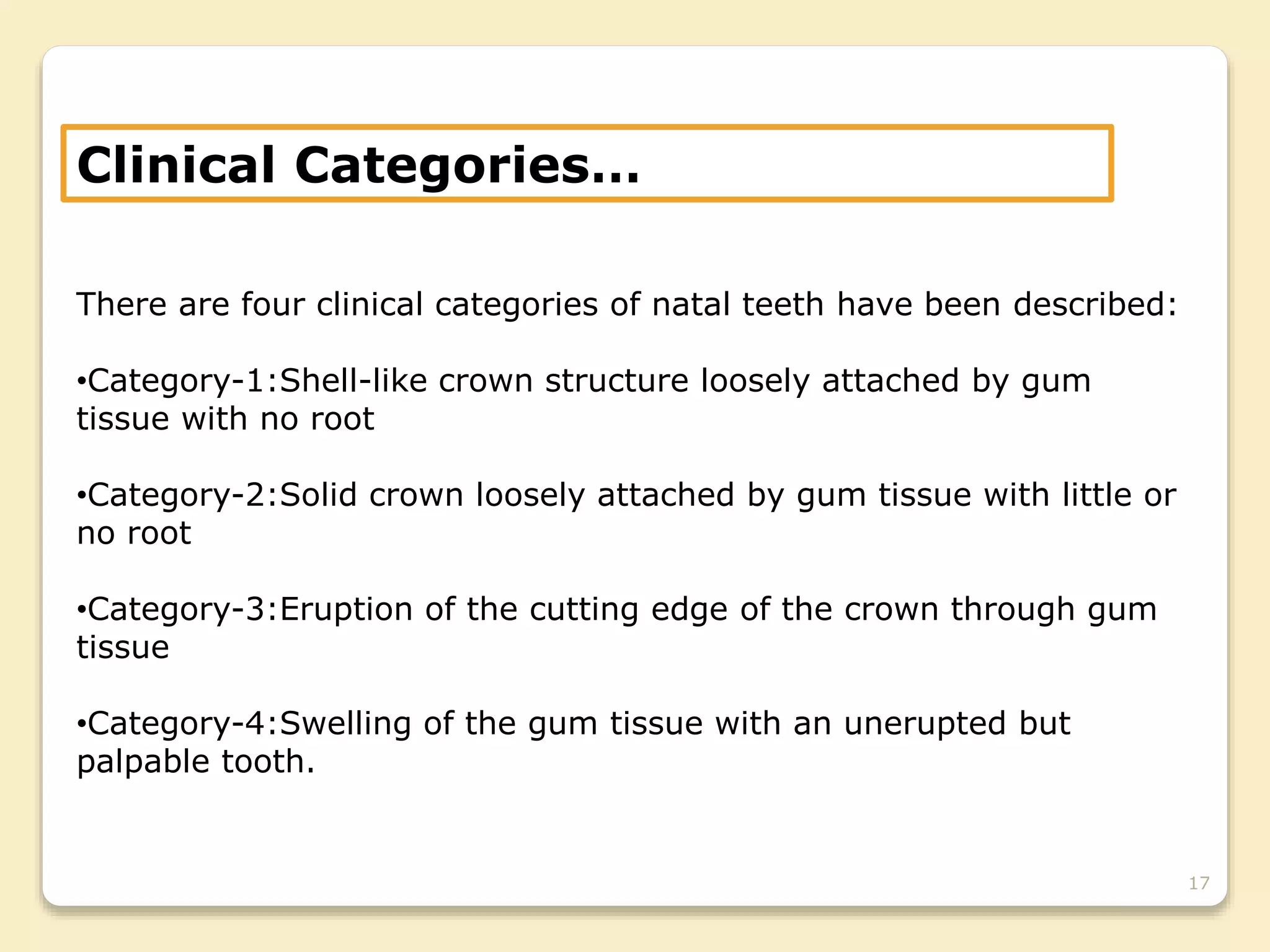 Natal and neonatal teeth | PPTX