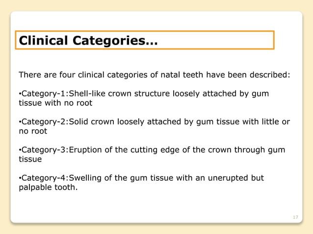 Natal and neonatal teeth | PPTX