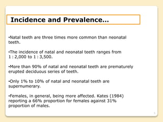 Natal and neonatal teeth | PPTX