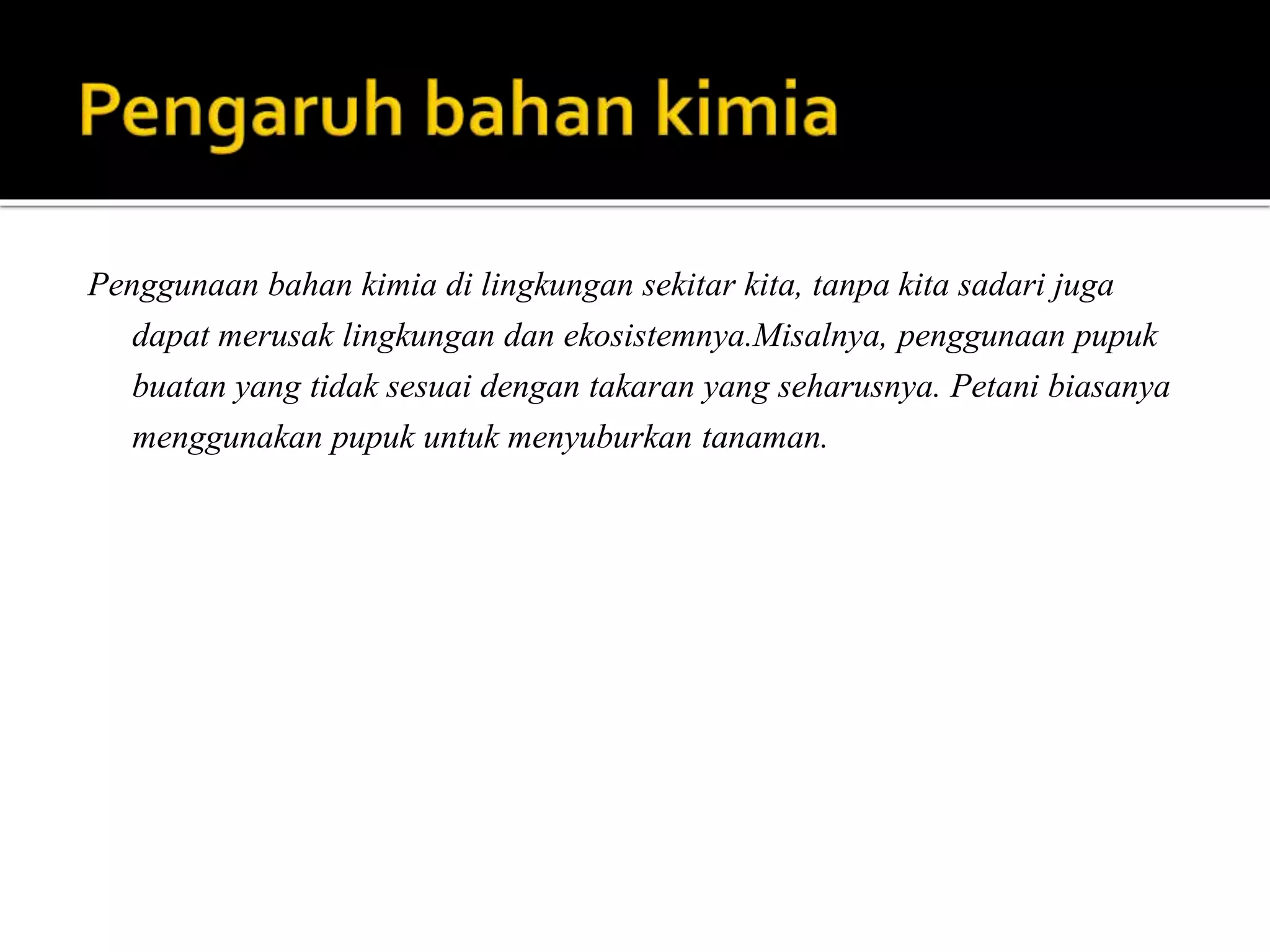 Pergeseran Ekosistem dan Isu isu lingkungan | PPTX