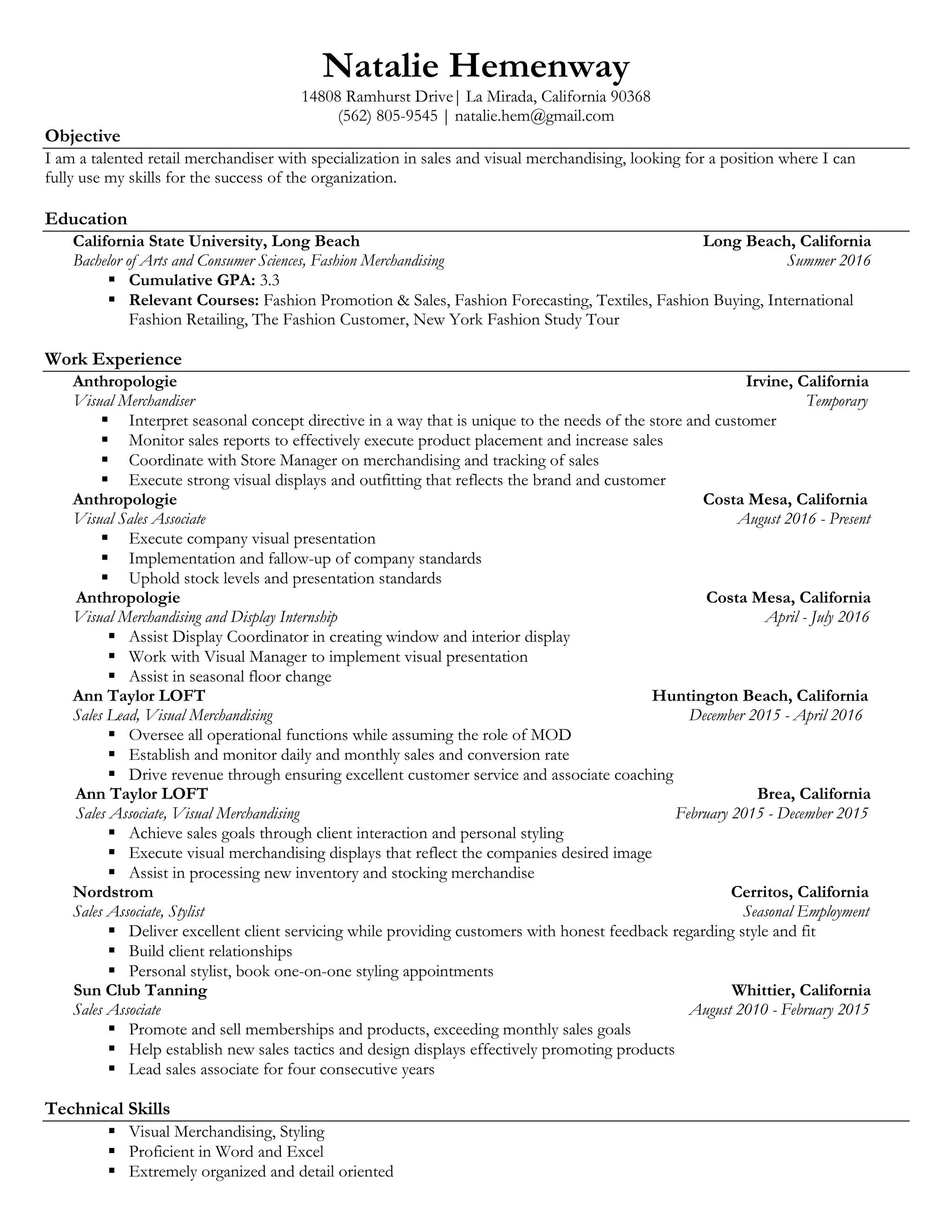 Natalie.hem resume | PDF