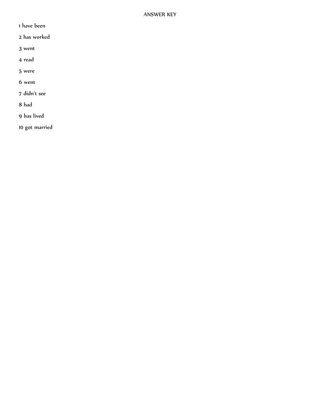 Natalie present perfect | DOCX