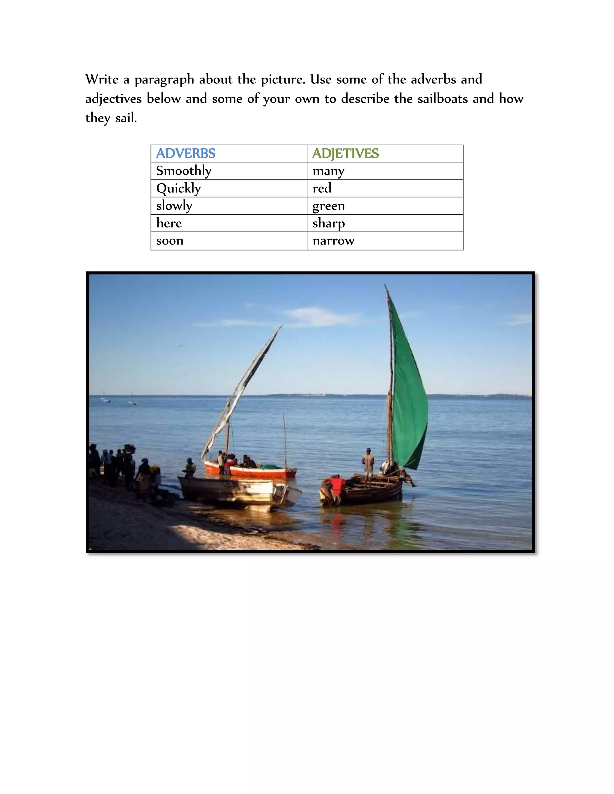 Natalie write a paragraph about the picture | DOCX