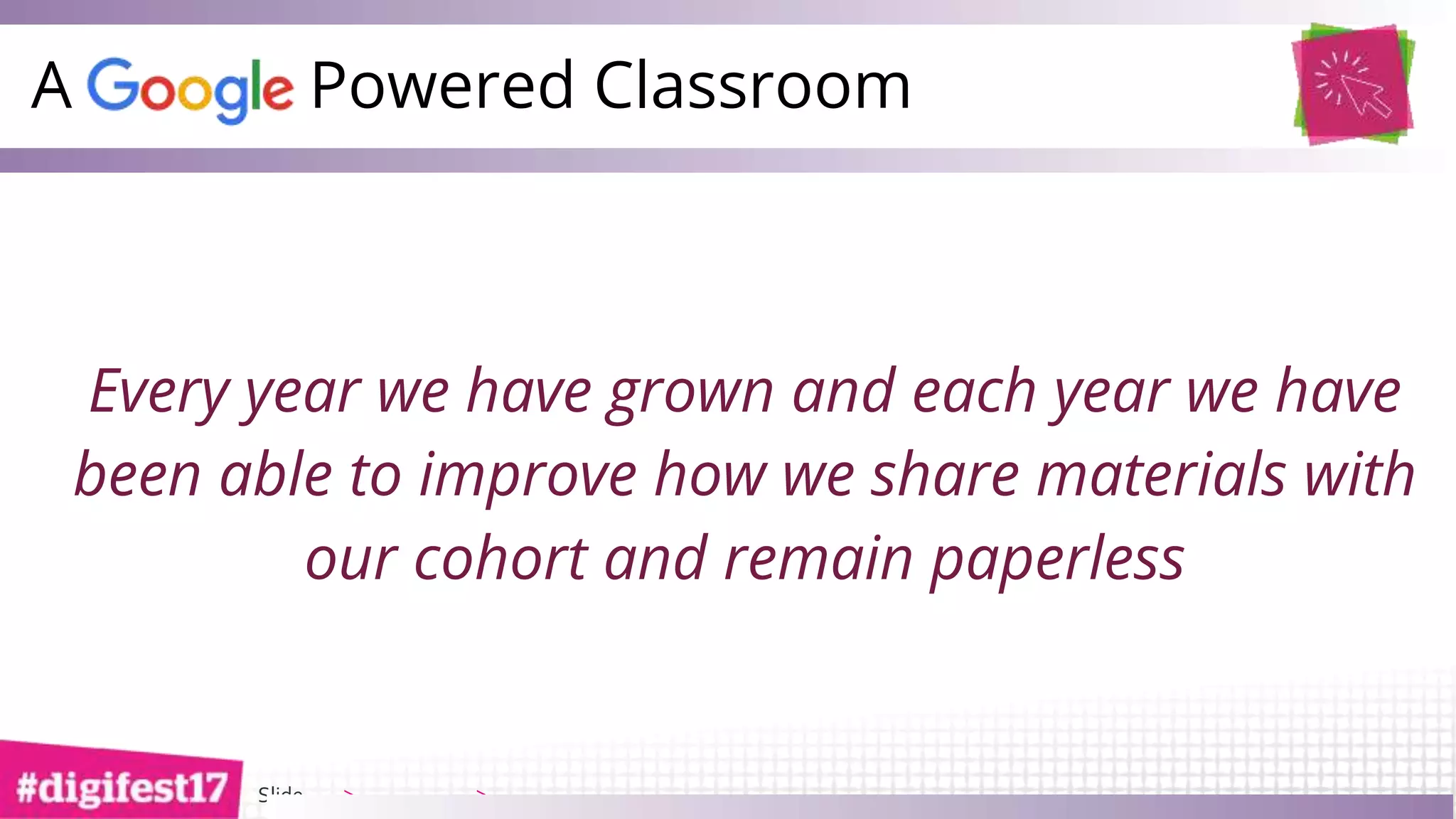 A Google-powered classroom | PPTX | Education