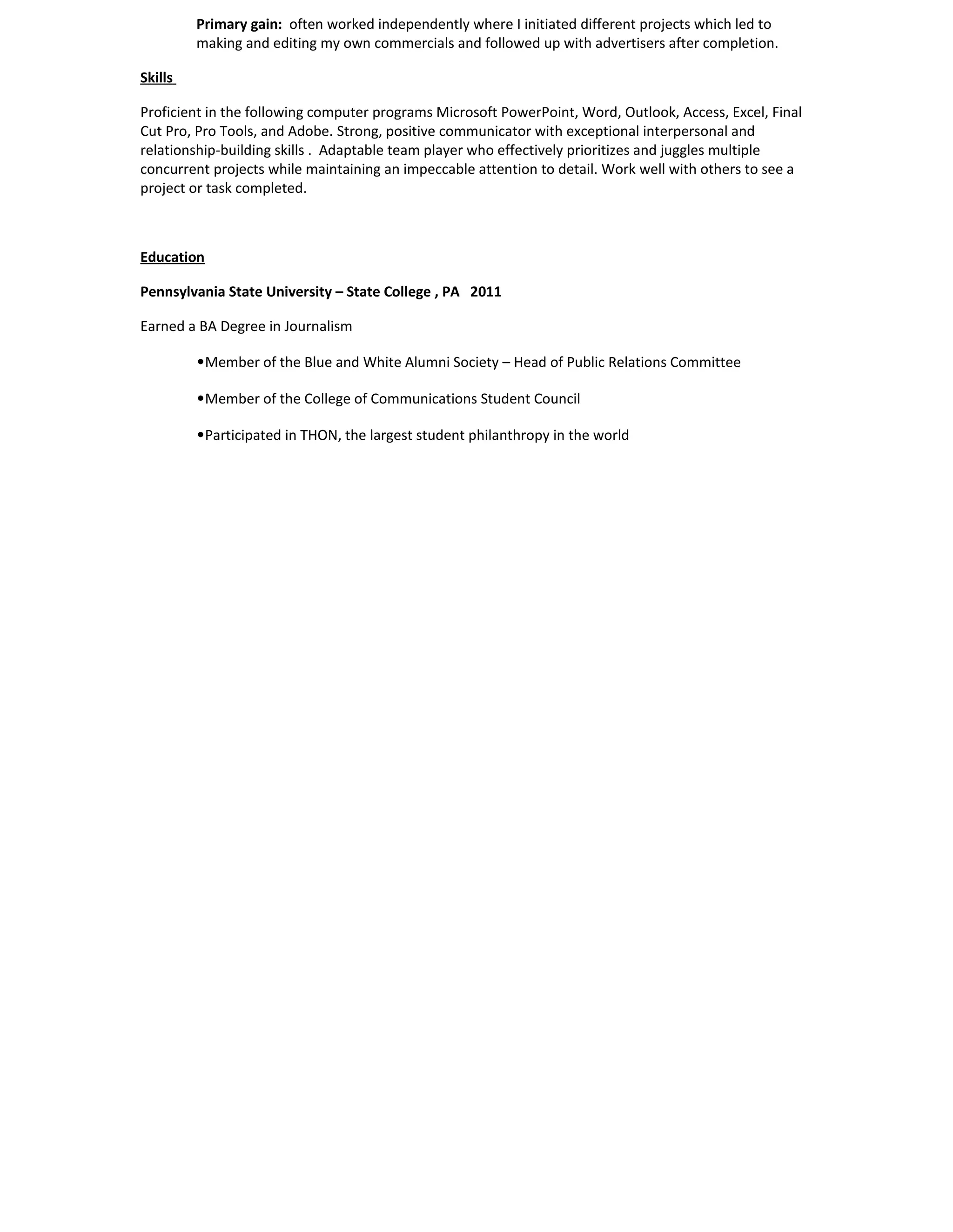 Natalie sheehan resume | DOC