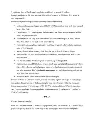 Pro-natalist and Anti-natalist policies | PDF