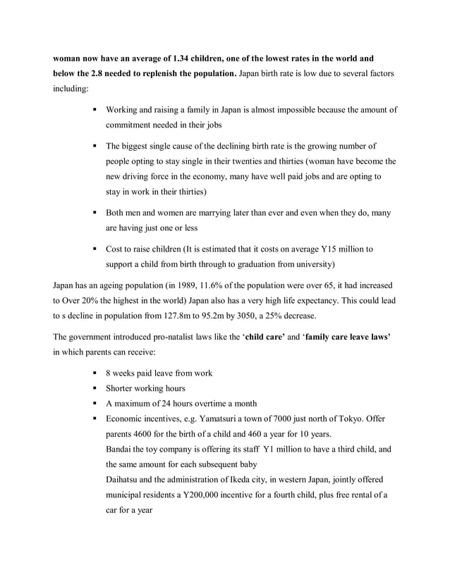 Pro-natalist and Anti-natalist policies | PDF | Reproductive Health ...