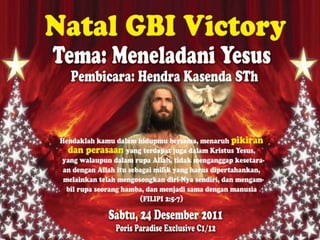 Khotbah Natal Gereja victory | PPTX
