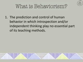 Behaviorism | PPTX