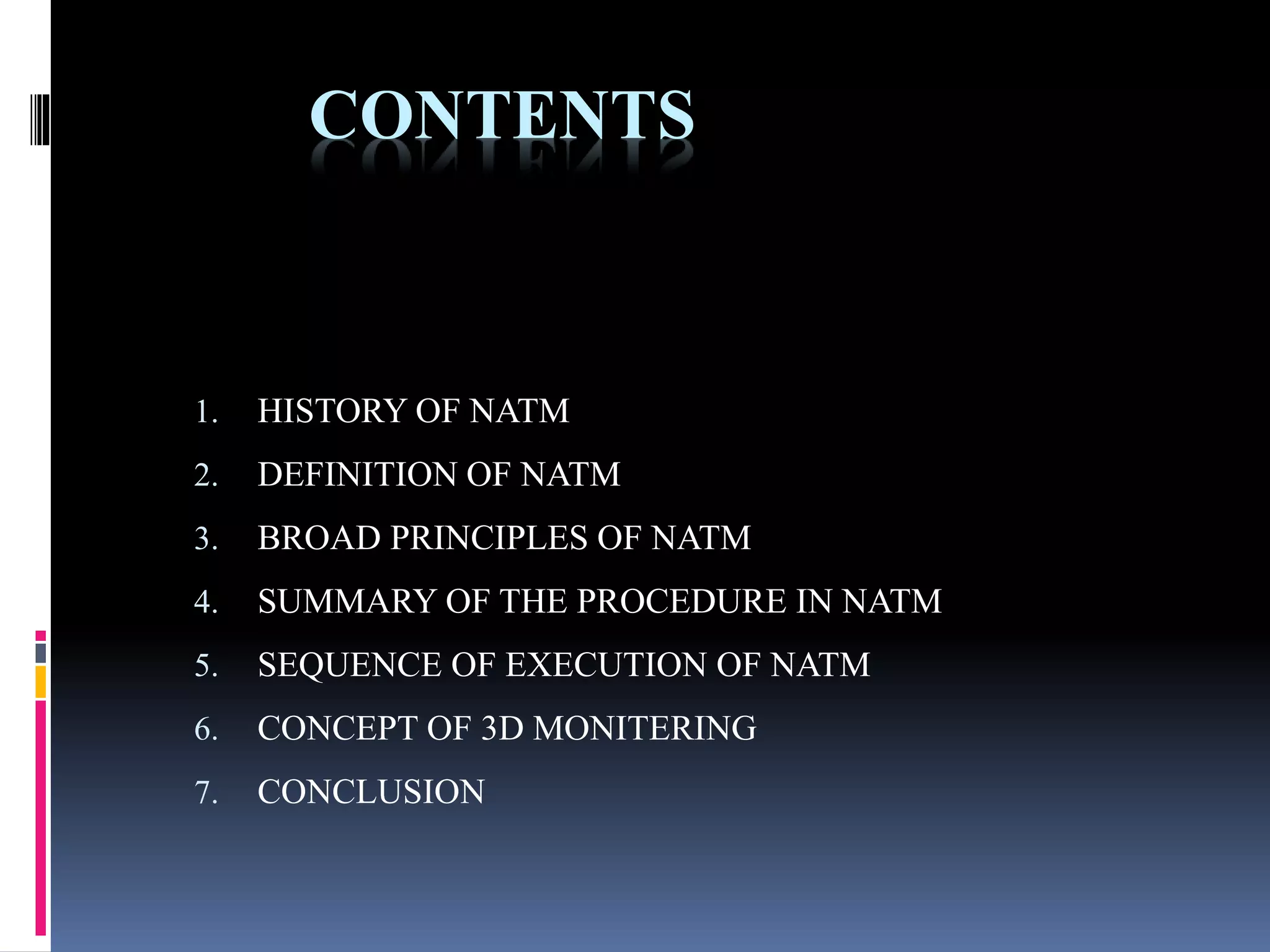 NEW AUSTRIAN TUNNELING METHOD | PPTX