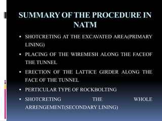 NEW AUSTRIAN TUNNELING METHOD | PPTX